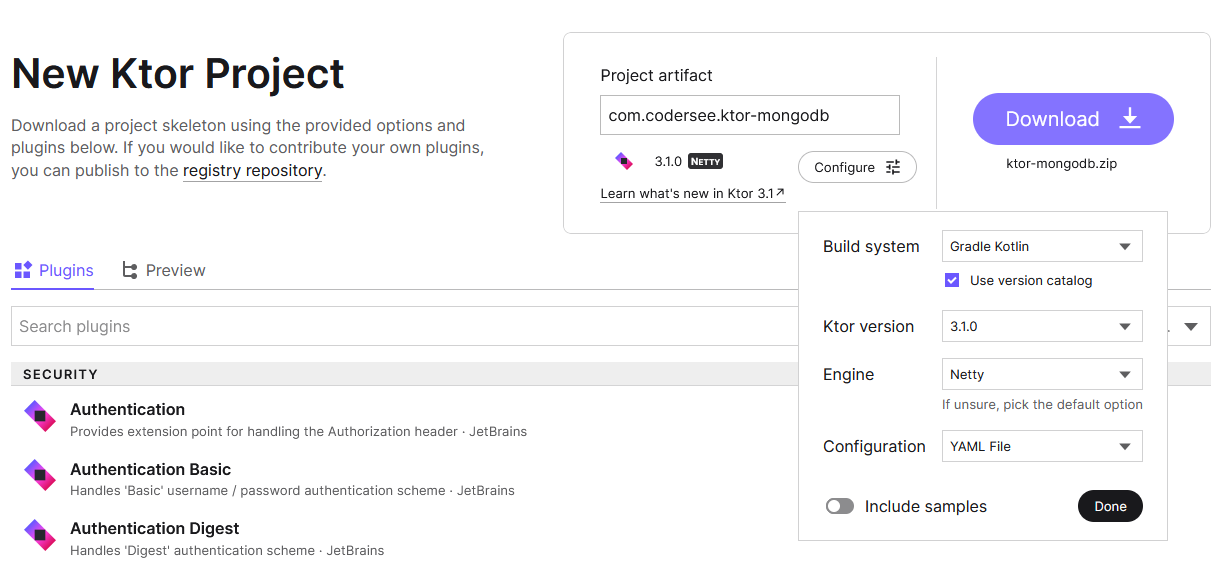 MongoDB with Kotlin Coroutines in Ktor